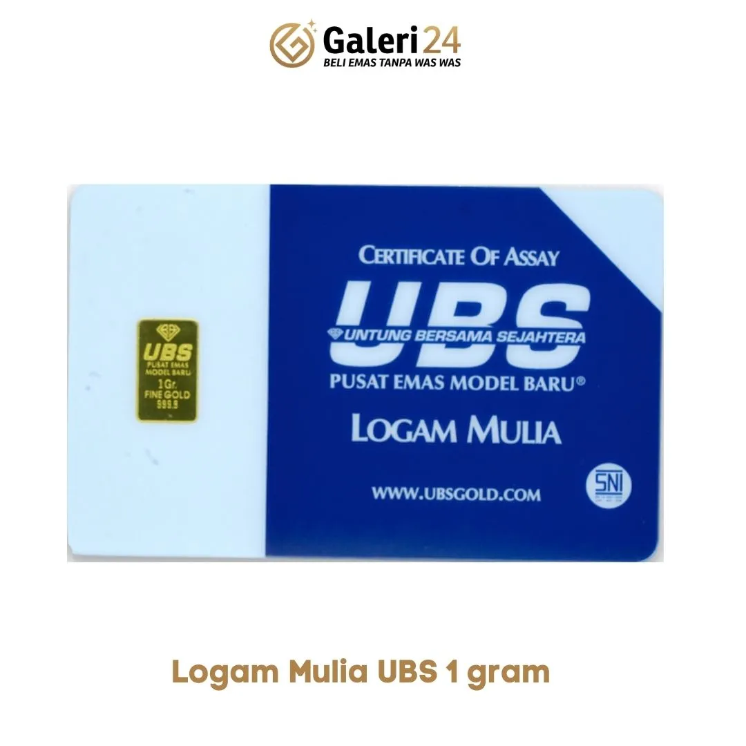 Jual Emas Batangan UBS - 1 gram | Galeri 24