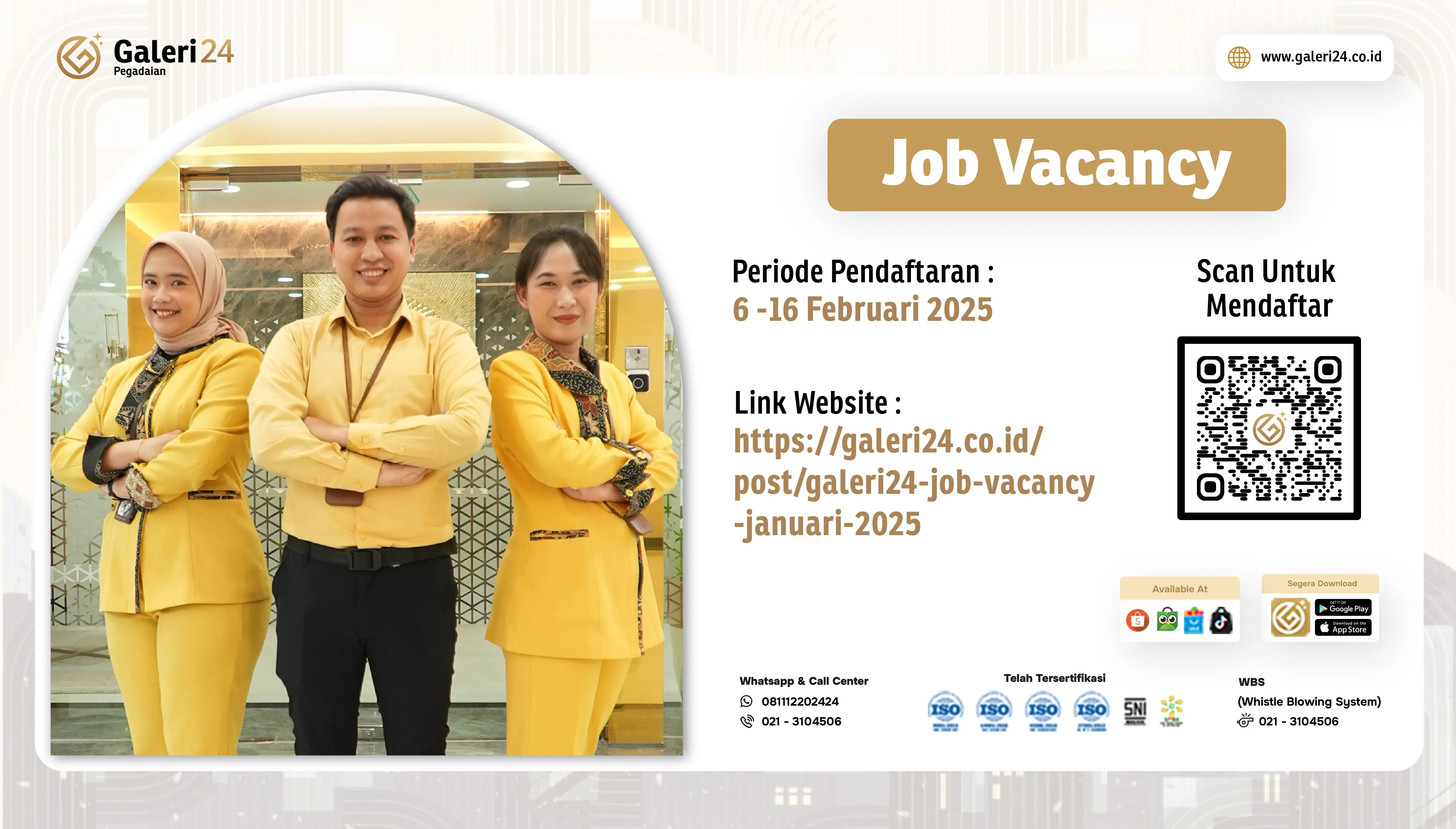 Galeri 24 Job Vacancy | Galeri 24