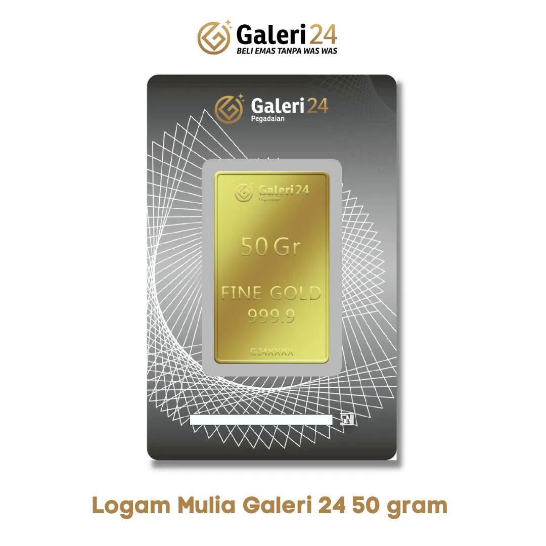 Jual Emas Batangan Galeri 24 - 50 | Galeri 24