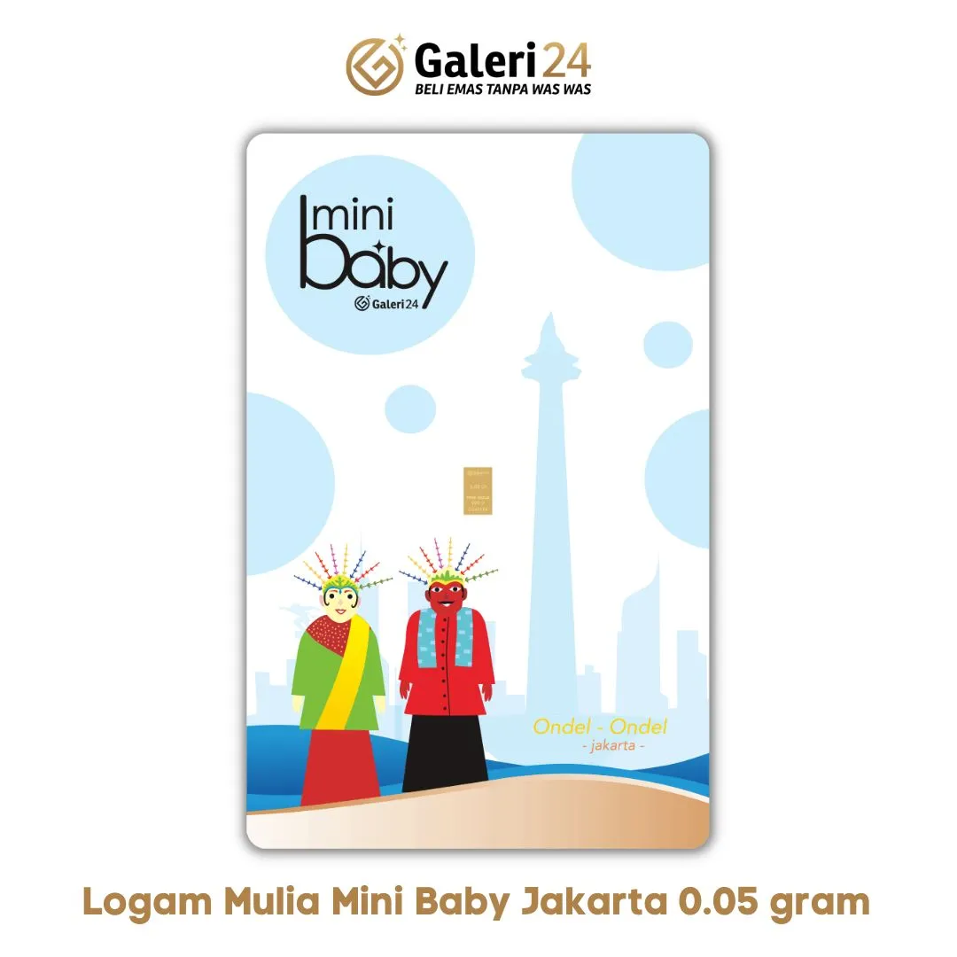 Jual Emas Batangan Mini Baby Series - Mini Baby Jakarta 0.05gr | Galeri 24