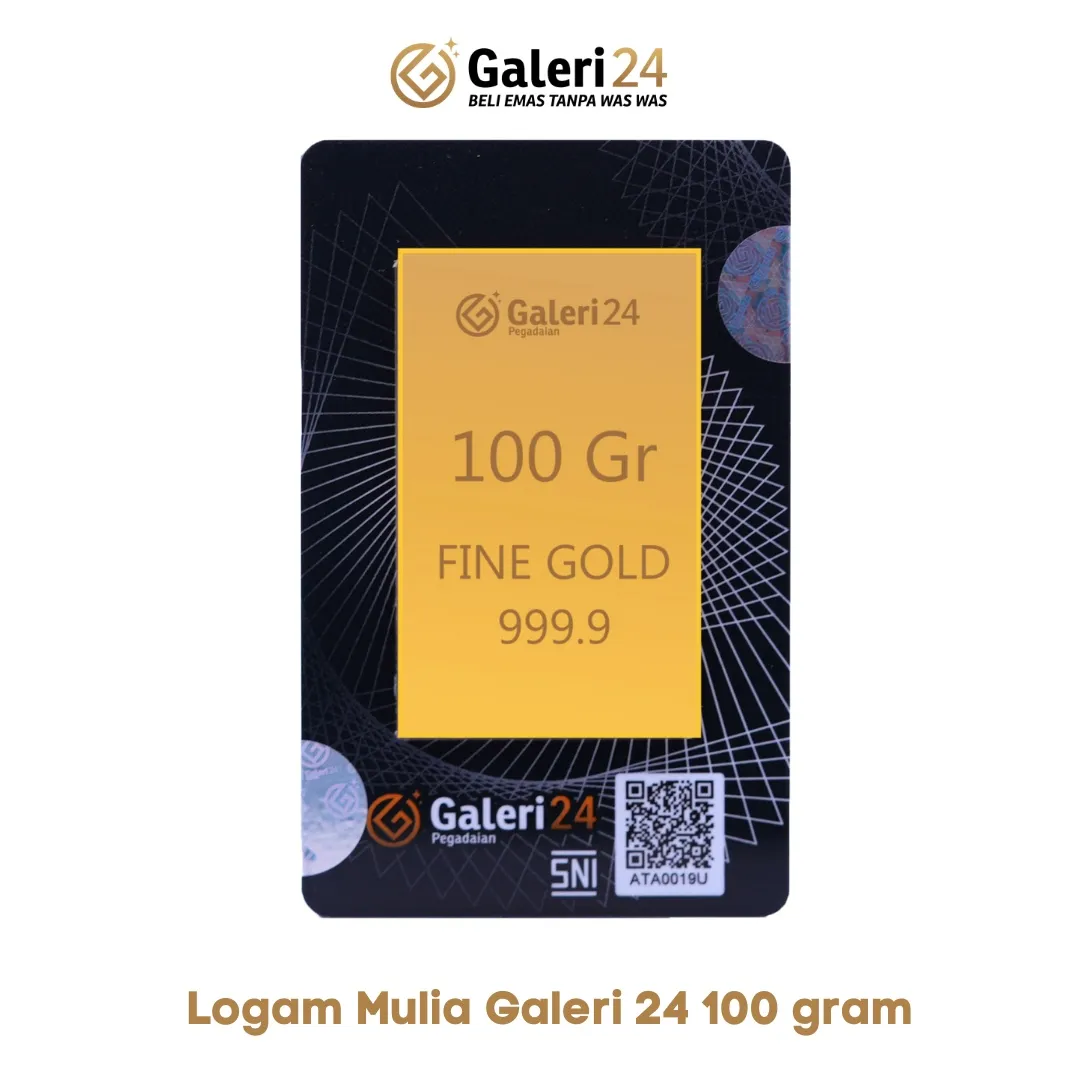 Jual Emas Batangan Galeri 24 - 100 | Galeri 24